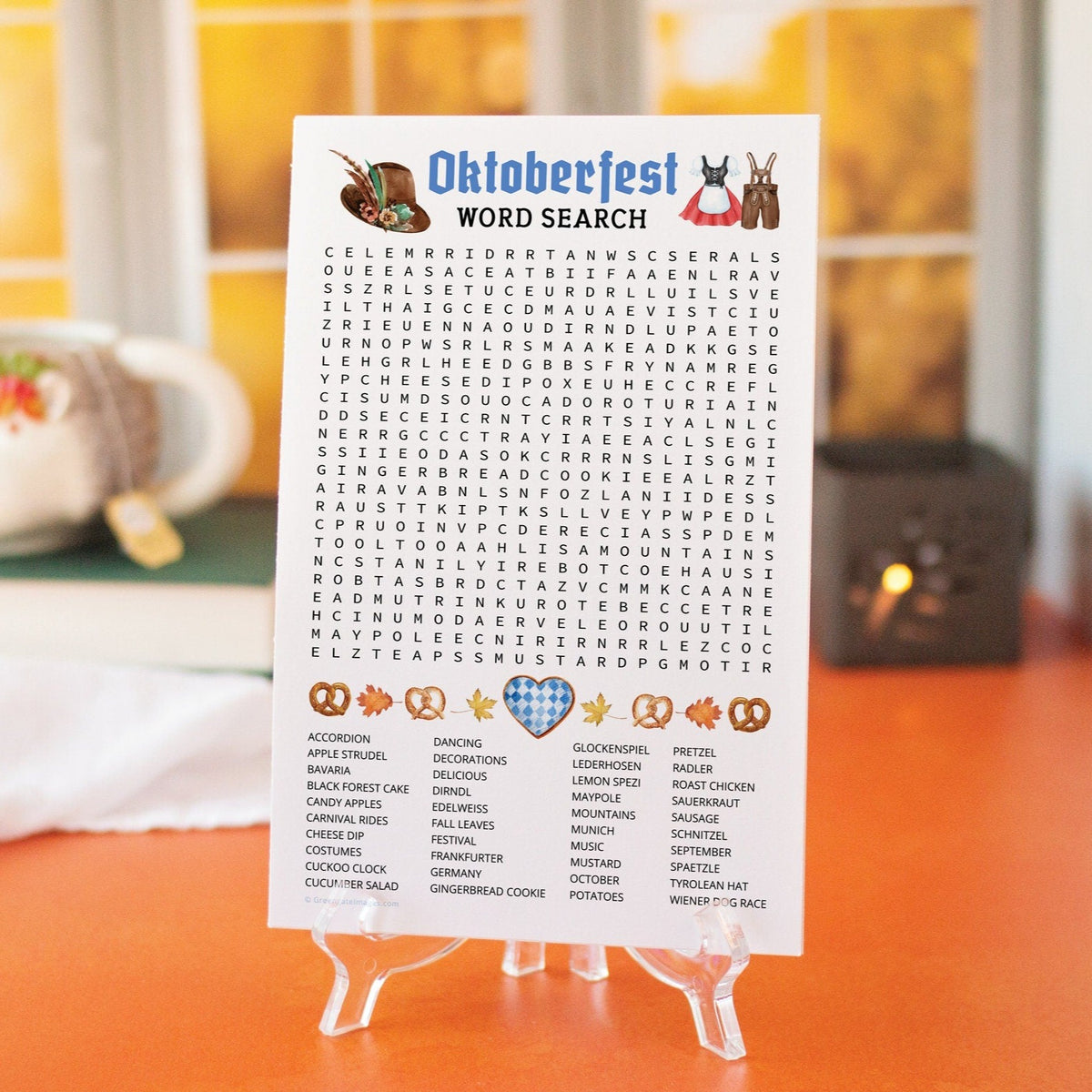 Oktoberfest (Non-Alcoholic) Word Search – Greengate Images