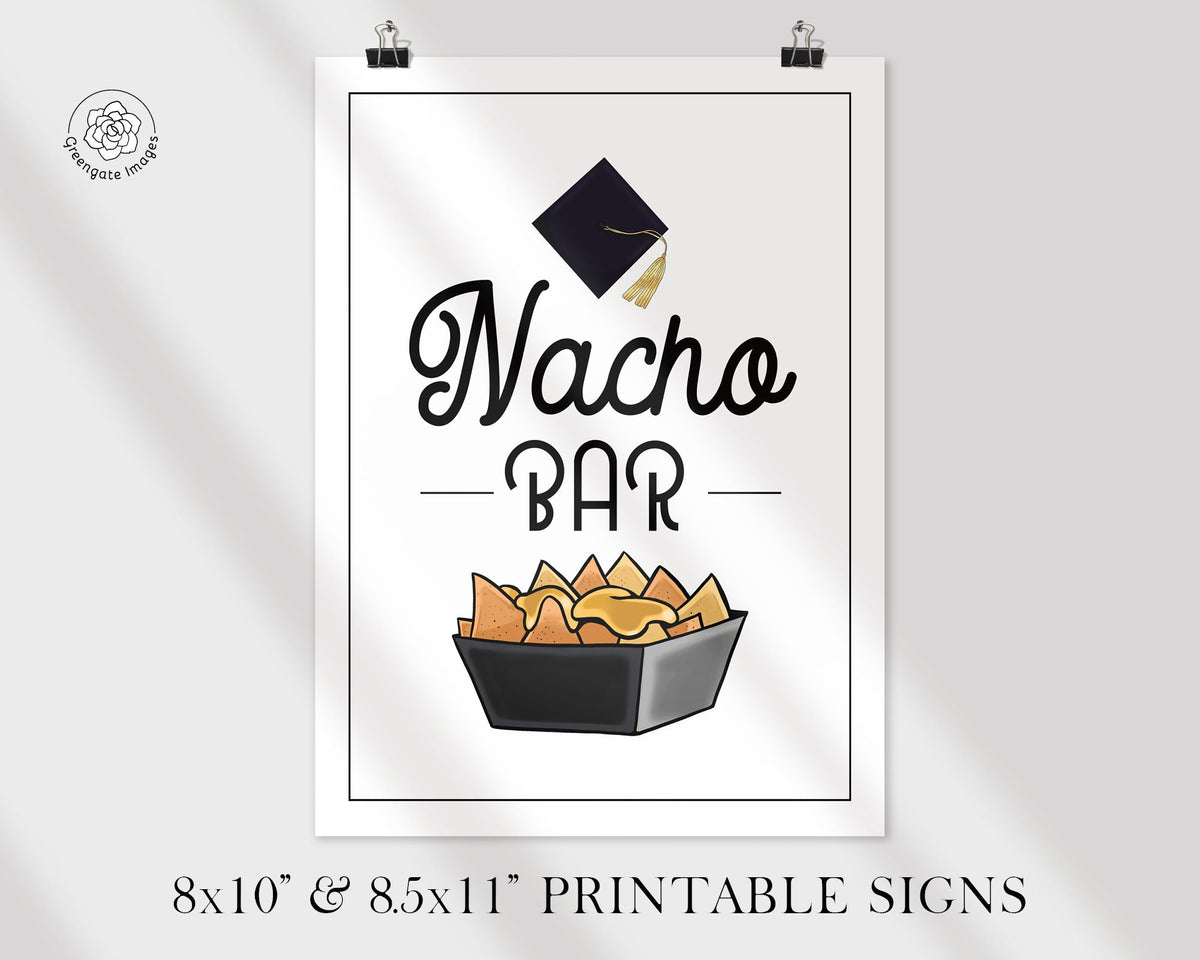 Graduation Nacho Bar Sign – Greengate Images
