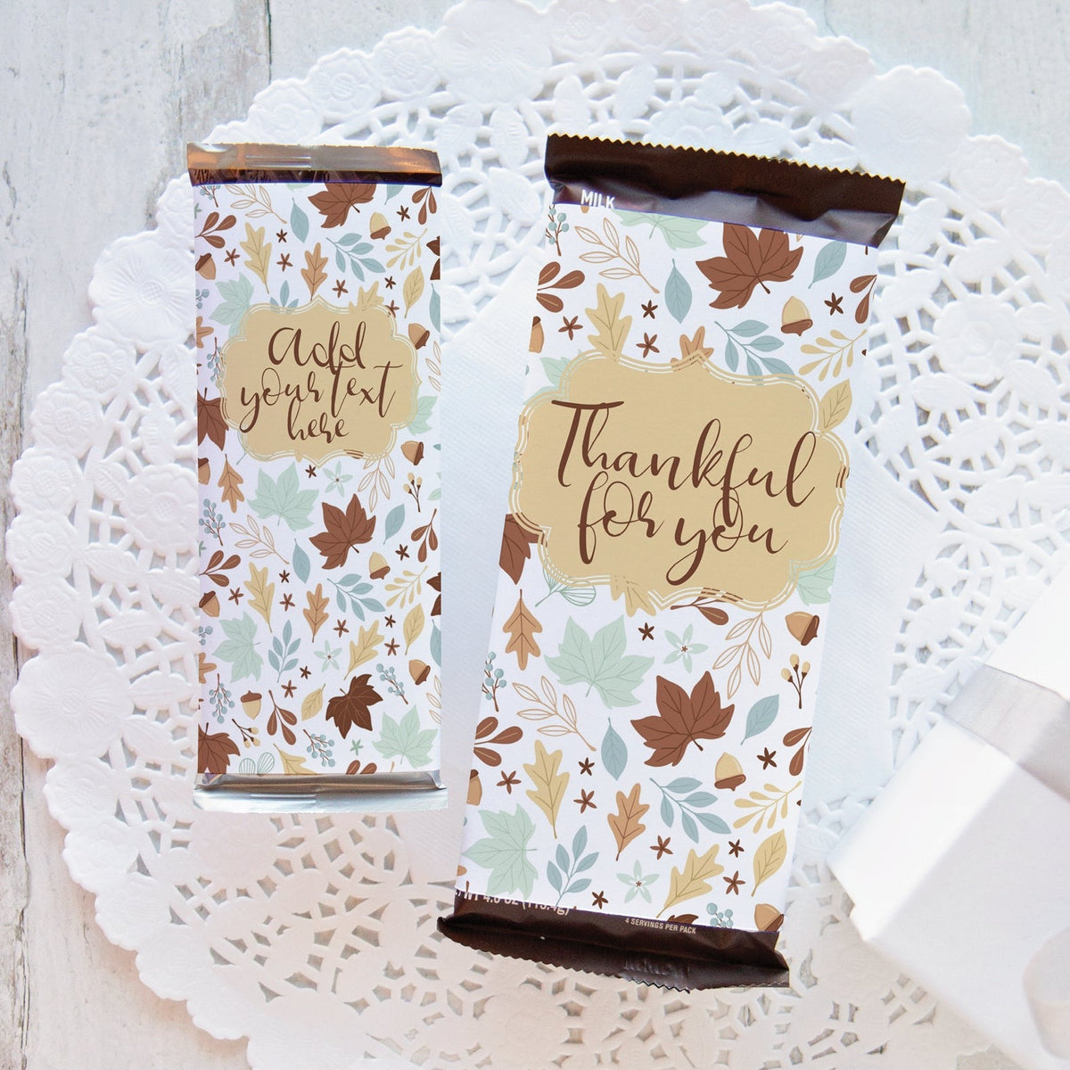 Fall / Thanksgiving Leaves Candy Bar Wrappers – Greengate Images