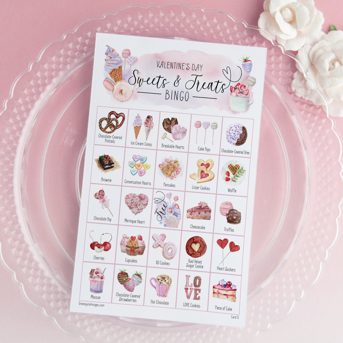 Valentine's Day Bingo - Sweets & Treats – Greengate Images