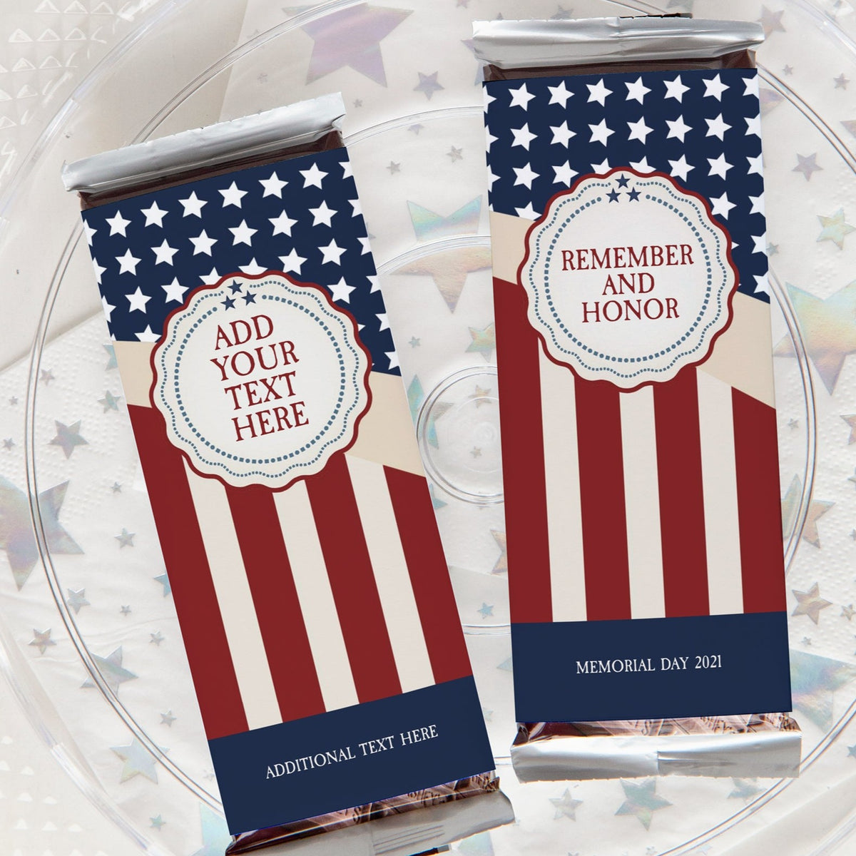 Patriotic Candy Bar Wrapper - Stars and Stripes Americana – Greengate ...