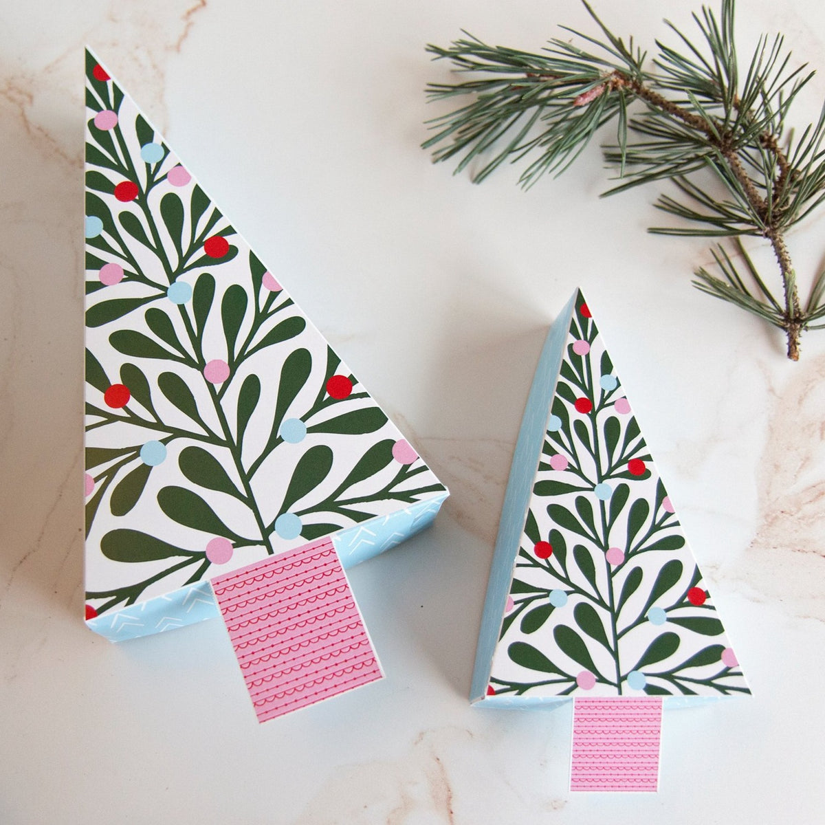 Christmas Tree Gift Box - Whimsical Tree – Greengate Images